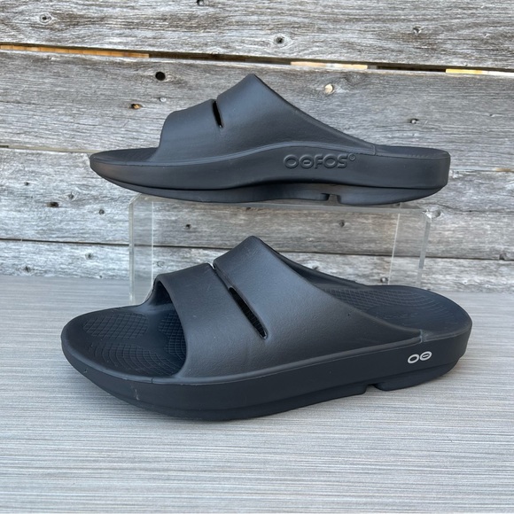 OOFOS | Shoes | Oofos Ooahh Black Slide Sandals | Poshmark
